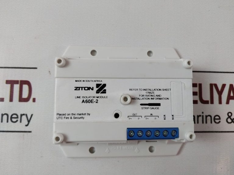 Ziton A60e-2 Line Isolator Module Rev 07 - Aeliya Marine