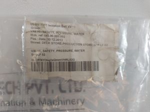 Marshalsea 14530-03 Safety Valve - Aeliya Marine