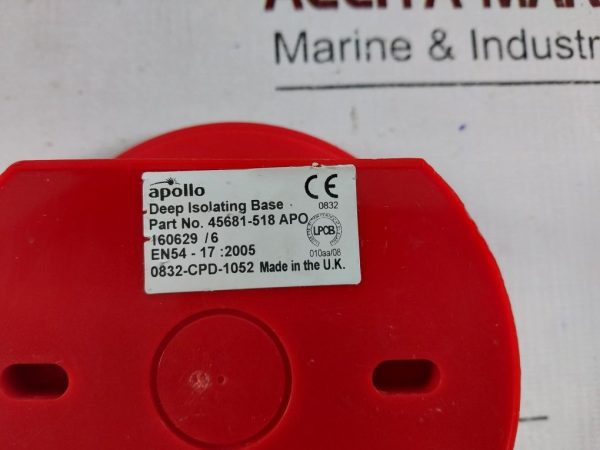 Apollo 45681-518 Apo Deep Isolating Base - Aeliya Marine