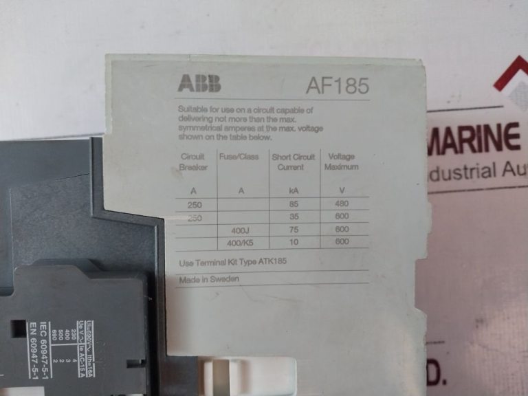 ABB AF185-30 Contactor – Reliable Electrical Control