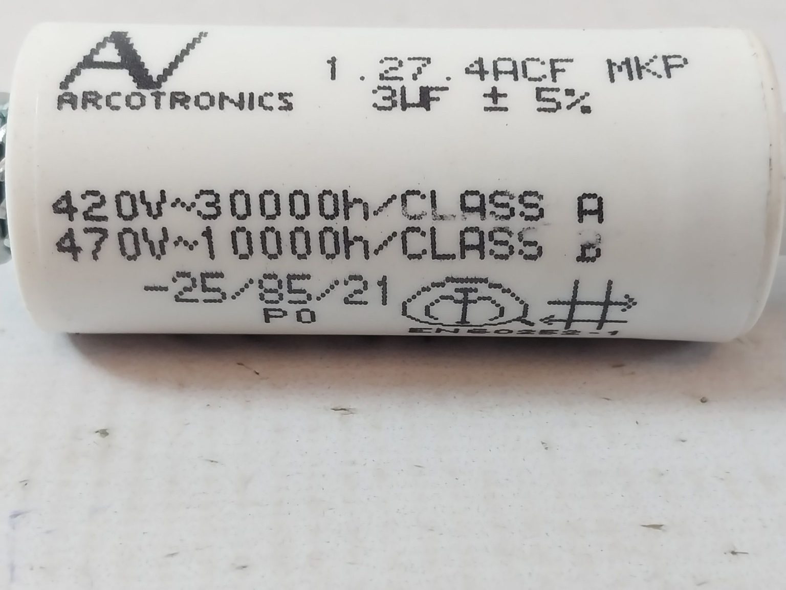 Arcotronics 1.27.4acf Mkp Motor Run Capacitor - Aeliya Marine
