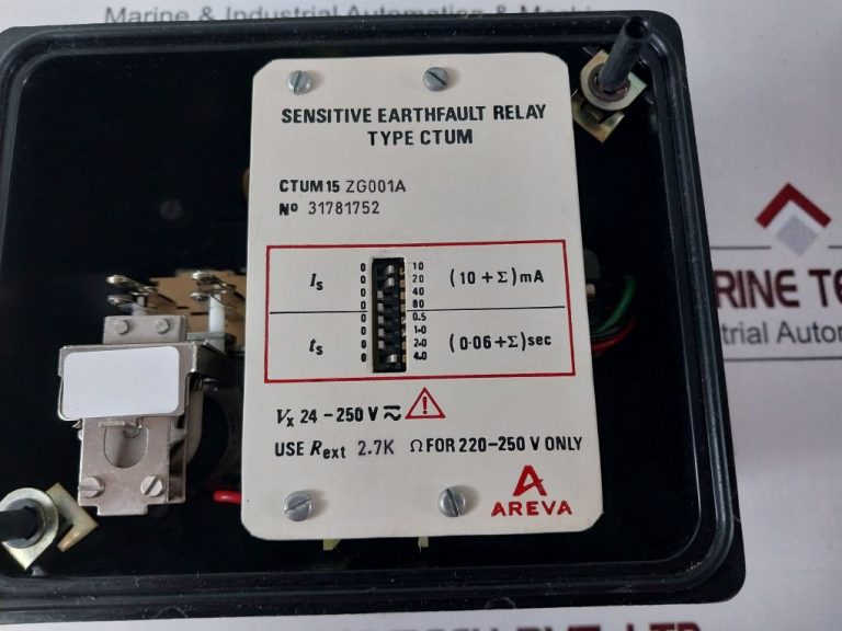 Areva Ctum 15 Zg001a Sensitive Earthfault Relay - Aeliya Marine