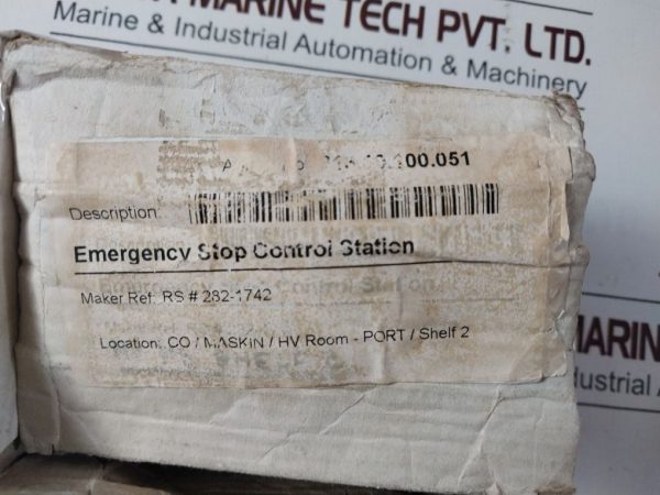 Bartec 07-3511 Emergency Stop Control Station Switch - Aeliya Marine