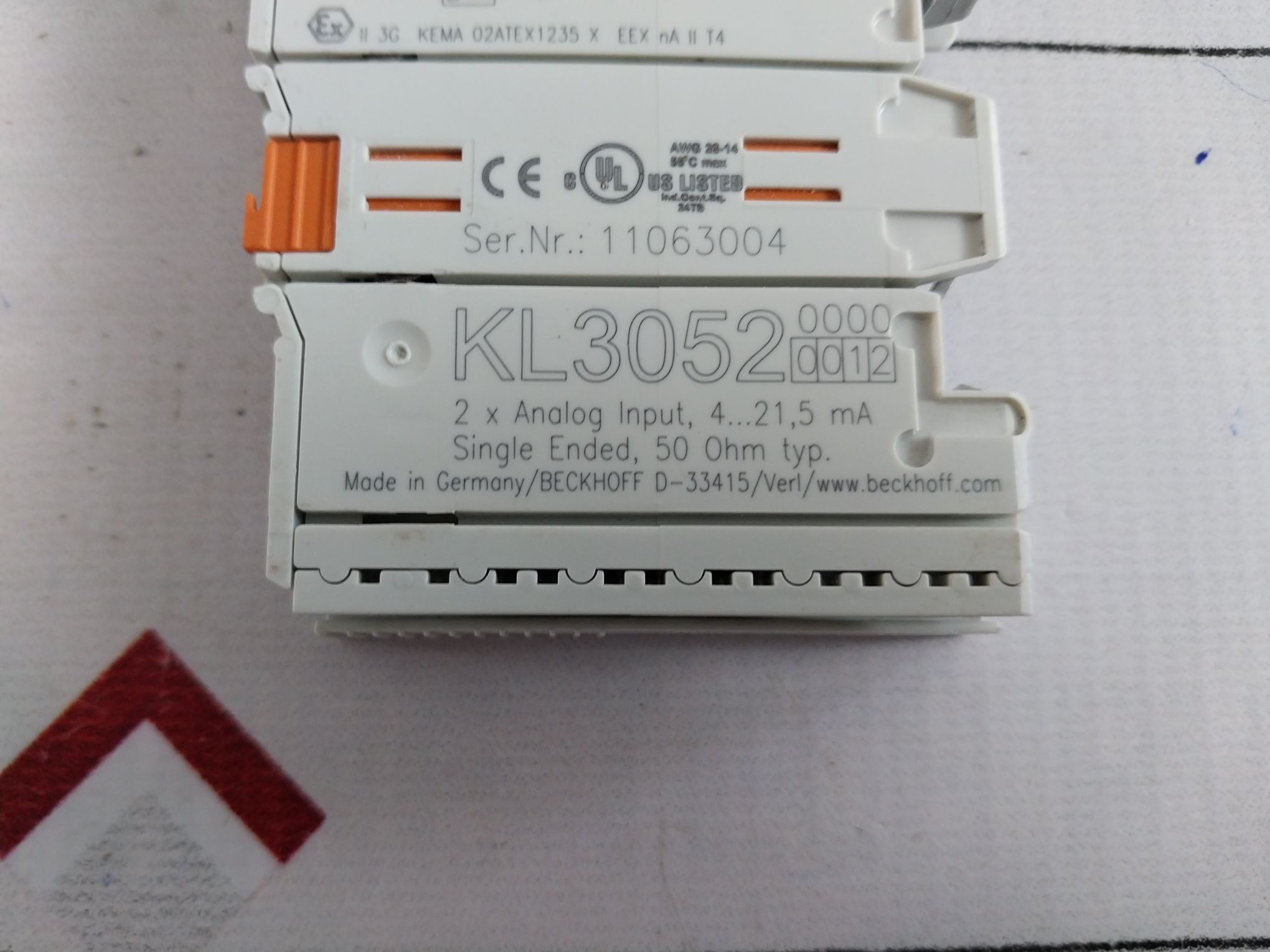 Beckhoff Kl3052 Analog Input Module - Aeliya Marine