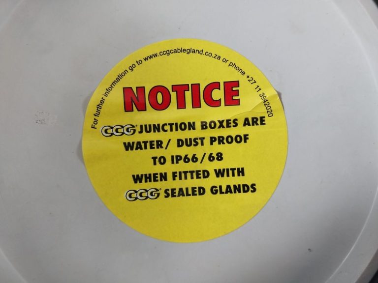 Ccg Ip68 Junction Box - Aeliya Marine