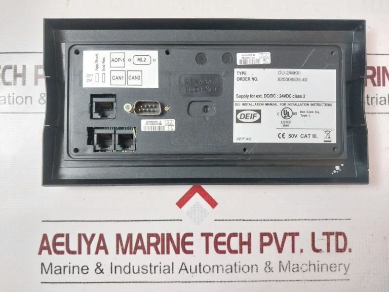 DEIF DU-2/MKIII Paralleling & Protection Unit 24VDC Guide