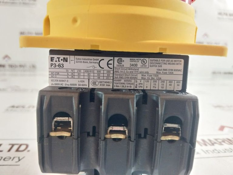 Eaton P3-63/ea/svb Main Switch - Aeliya Marine