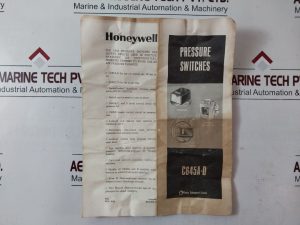 Honeywell C645a 1022 Gas/air Pressure Switch - Aeliya Marine
