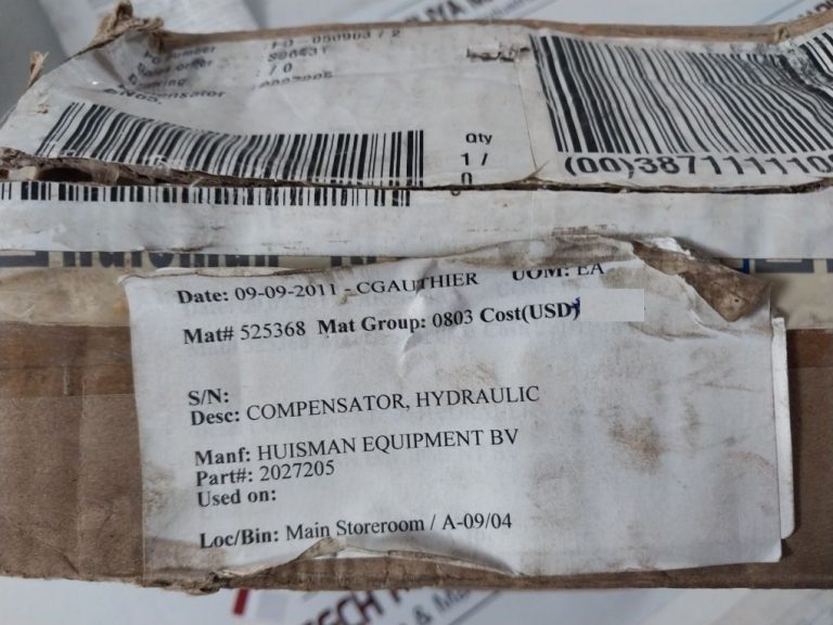 Huisman Equipment Pms 16 Bar Hydraulic Compensator - Aeliya Marine