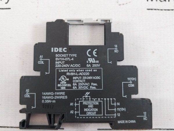 Idec Sv1h-07l-4 Relay Socket - Aeliya Marine