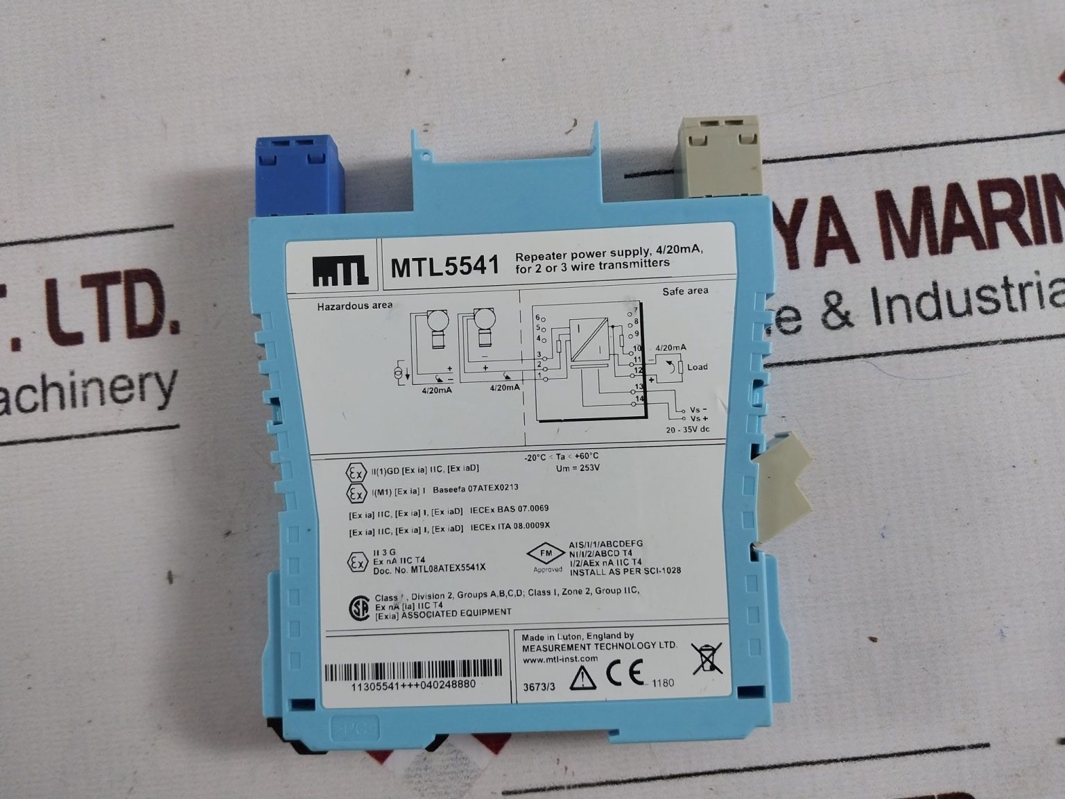 Measurement Technology Mtl5541 Repeater Power Supply - Aeliya Marine