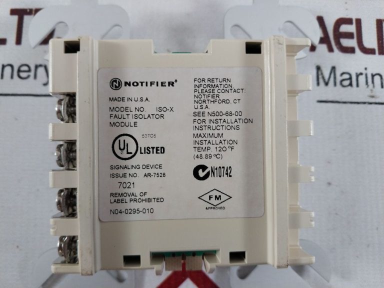Notifier Iso-x Fault Isolator Module 32vdc - Aeliya Marine