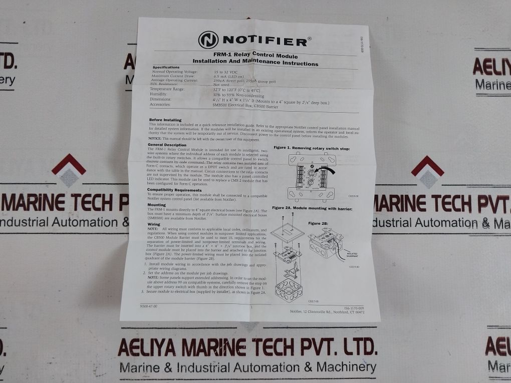 Notifier Frm-1 Relay Control Module - Aeliya Marine