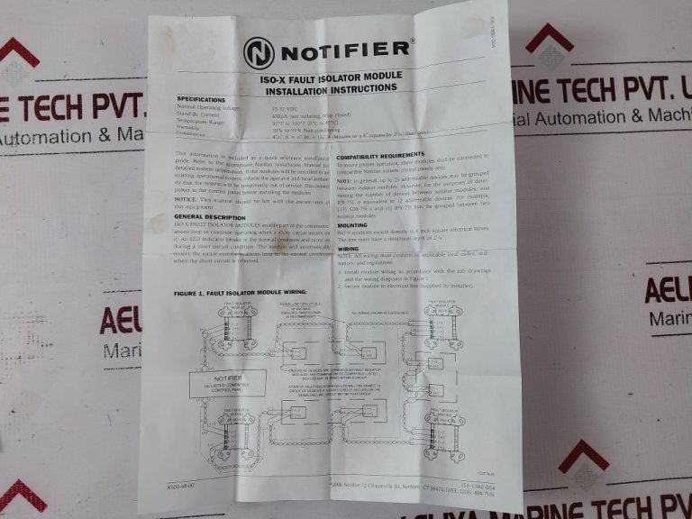 Notifier Iso-x Fault Isolator Module 15-32 Vdc - Aeliya Marine