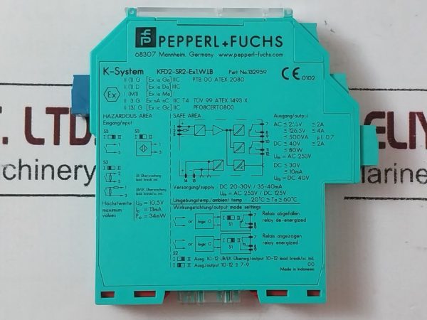 Pepperl+fuchs Kfd2-sr2-ex.1.w.lb Switch Amplifier 132959 - Aeliya Marine