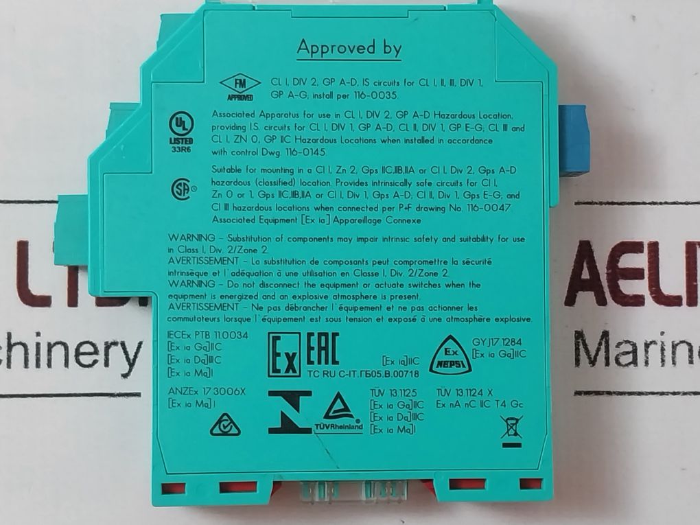 Pepperl+fuchs Kfd2-sr2-ex.1.w.lb Switch Amplifier 132959 - Aeliya Marine