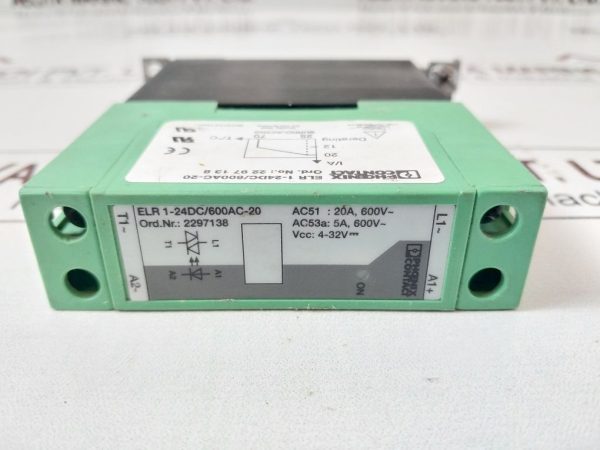 Phoenix Contact Elr 1-24dc/600ac-20 Solid-state Contactor - Aeliya Marine