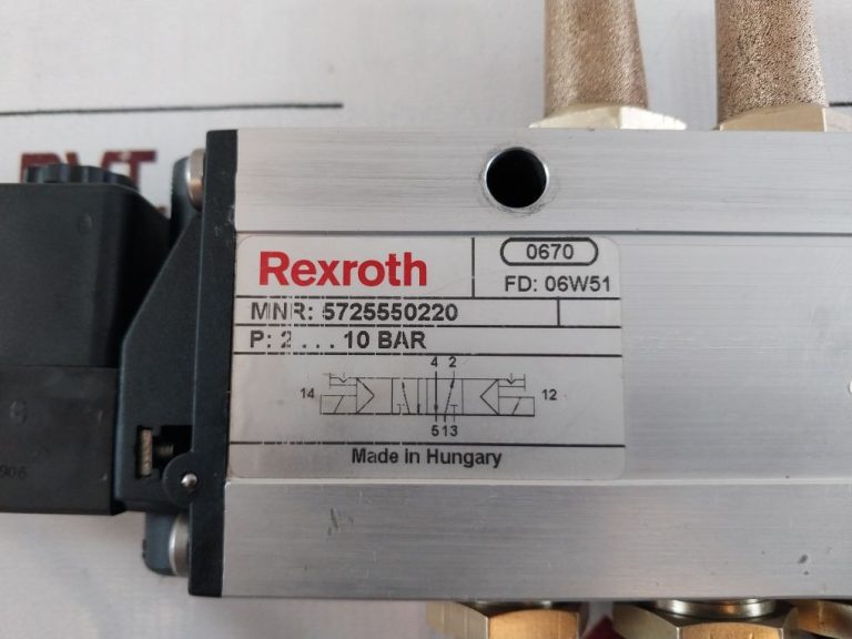 Rexroth 5725550220 Double Solenoid Valve 24vdc - Aeliya Marine