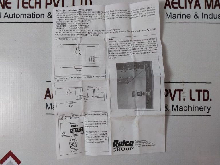 Relco Rm2309 Dimmer Regulator - Aeliya Marine
