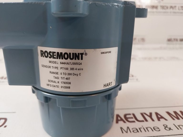 Rosemount Emerson 644 Temperature Transmitter - Aeliya Marine