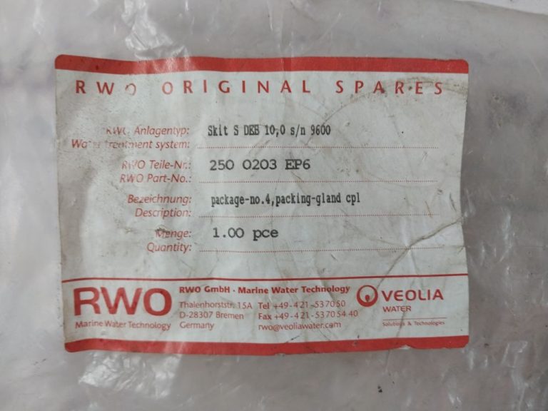 Rwo 250 0203 Ep6 Spare Part Kit - Aeliya Marine