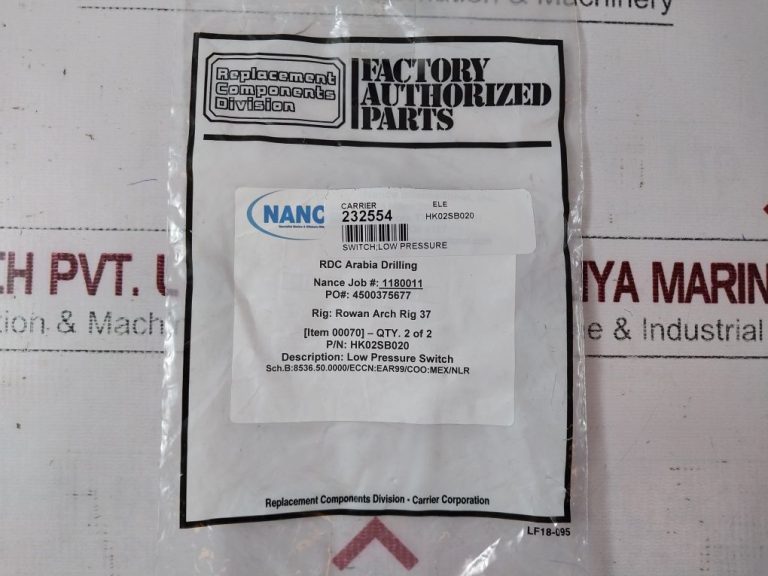Sensata Carrier Ps80-02-1235 117-054 Low Pressure Switch - Aeliya Marine