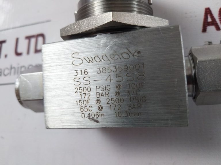 Swagelok Parker Ss-45s8 Ball Valve - Aeliya Marine