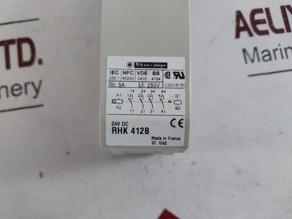 Telemecanique Rhk 412b Relay 24vdc - Aeliya Marine