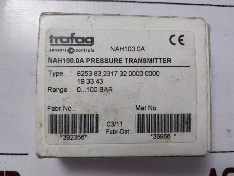 Trafag Nah100.0a Pressure Transmitter - Aeliya Marine