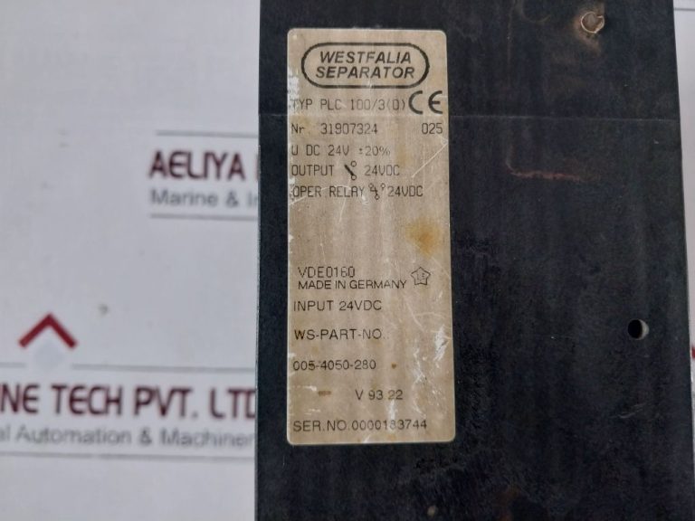 Westfalia Separator Plc 100/3(D) Purifier Controller Unit - Aeliya Marine