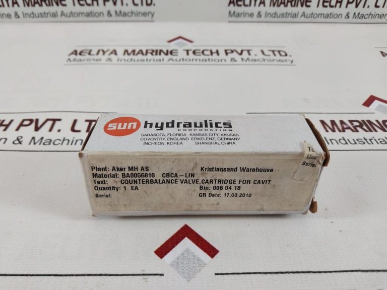 Sun Hydraulics Cbca-lin Counterbalance Valve - Aeliya Marine