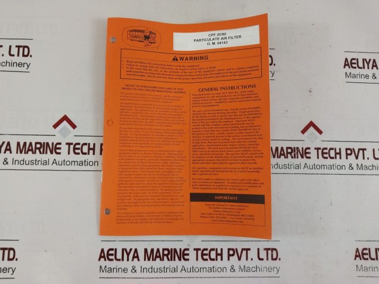 Clemco 03547 Cpf Air Filter Replacement Cartridge - Aeliya Marine