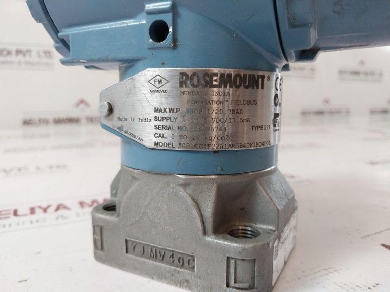 Rosemount Fisco 3051 Fieldbus Pressure Transmitter - Aeliya Marine