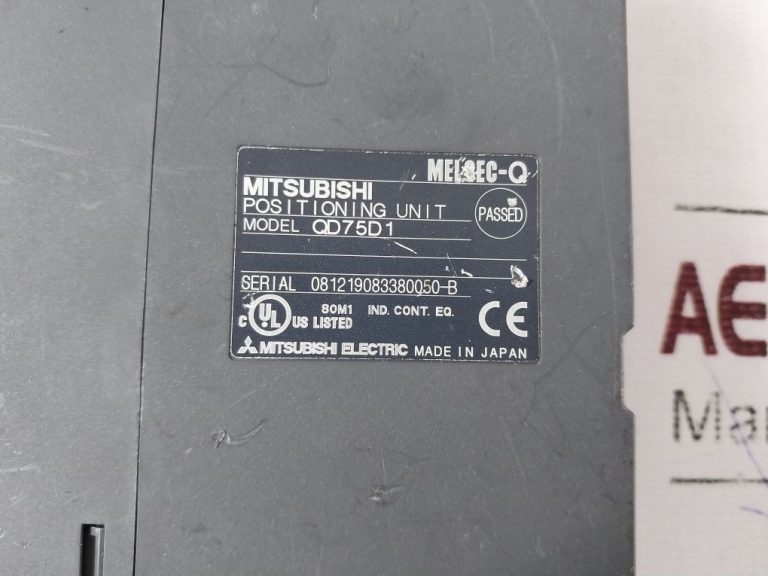 Mitsubishi Qd75d1 Positioning Unit - Aeliya Marine