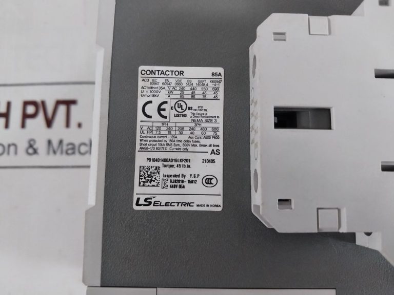 Ls Electric Metasol Mc-85a Contactor Contactor 600v - Aeliya Marine