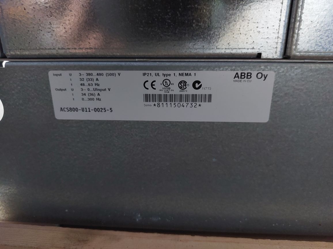 Abb Acs800-u11-0025-5 Drive Cdp312r - Aeliya Marine