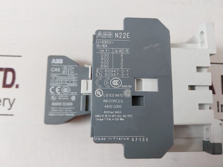 Abb N22e Contactor Relay With Auxiliary Contact Block Ca5-01 - Aeliya ...