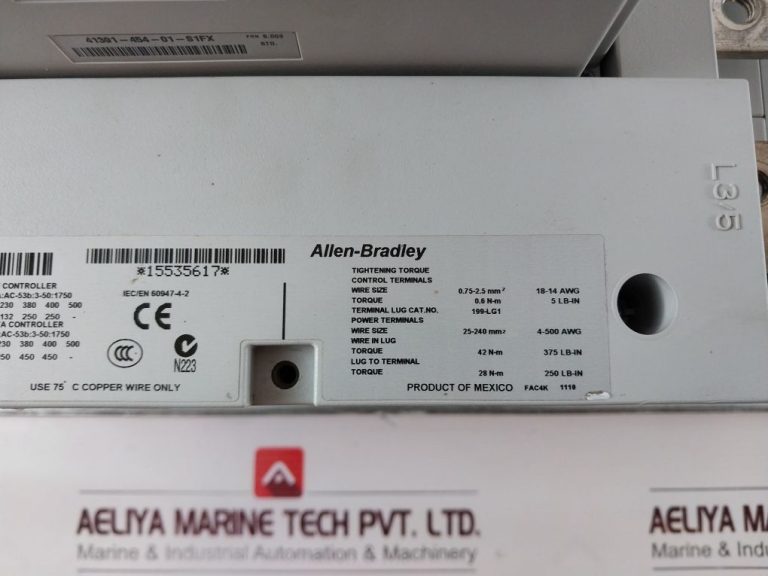 Allen-bradley 150-f480nbd Smart Motor Controller(Not Working) - Aeliya ...