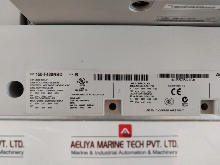 Allen-bradley 150-f480nbd Smart Motor Controller - Aeliya Marine