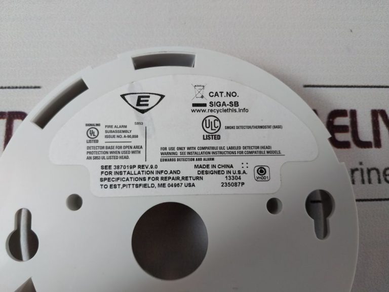 Edwards Siga-sb Smoke Detector Base - Aeliya Marine