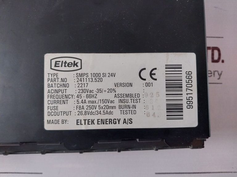 Eltek Smps 1000 Si 24v Power Supply - Aeliya Marine
