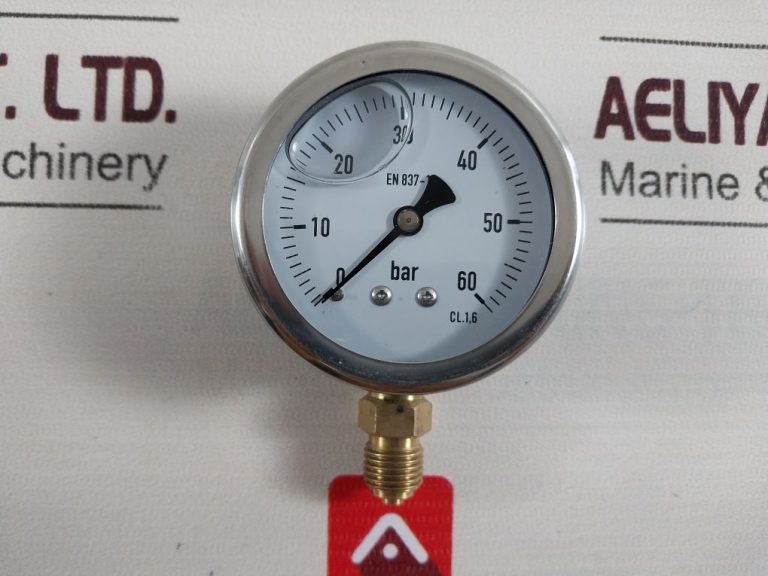 En 837-1 Pressure Gauge 0-60 Bar - Aeliya Marine