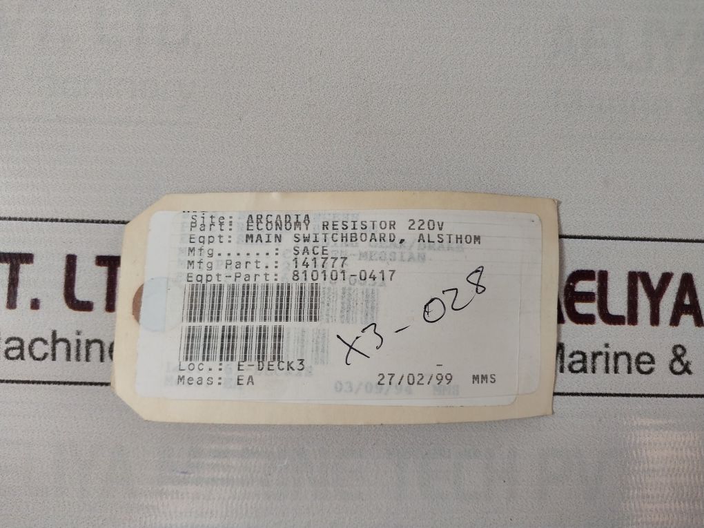 Fairfild Abb Sace Rs 25 Ω 2k2 Tc Economy Resistor 220v - Aeliya Marine