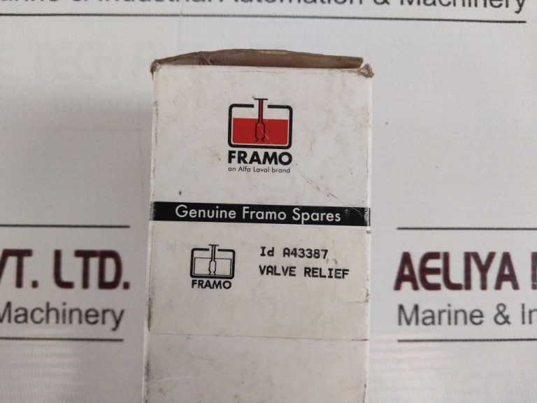 Framo A43387 Relief Valve - Aeliya Marine