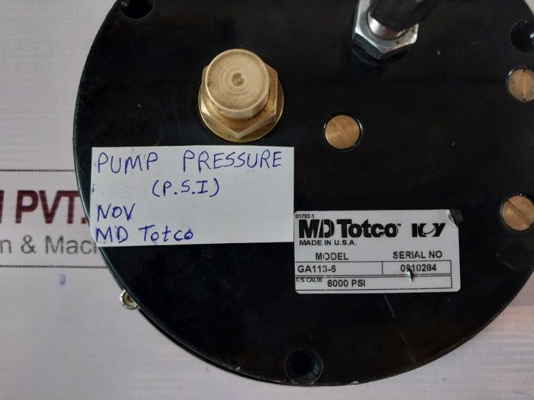 Md Totco Nov-national Oilwell Ga113-6 Pressure Gauge - Aeliya Marine