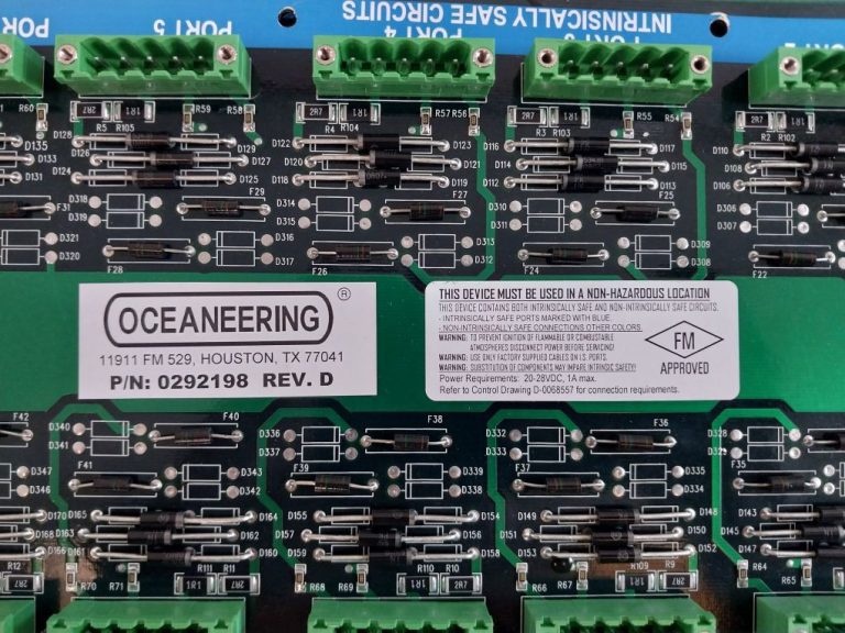 Oceaneering 0292198 Pcb Main Control Unit - Aeliya Marine