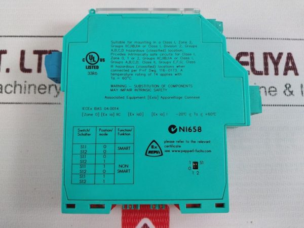 Pepperl+fuchs Kfd2-scd2-ex1.lk Isolated Barrier 123524 - Aeliya Marine