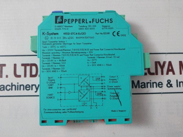 Pepperl+fuchs Kfd2-stc4-ex1.2o Smart Transmitter Power Supply 122581 - Aeliya Marine