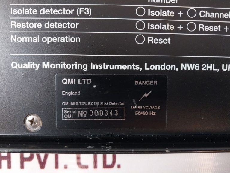 Qmi Mp12 Qmi Multiplex Oil Mist Detector(Only Front Panel) - Aeliya Marine
