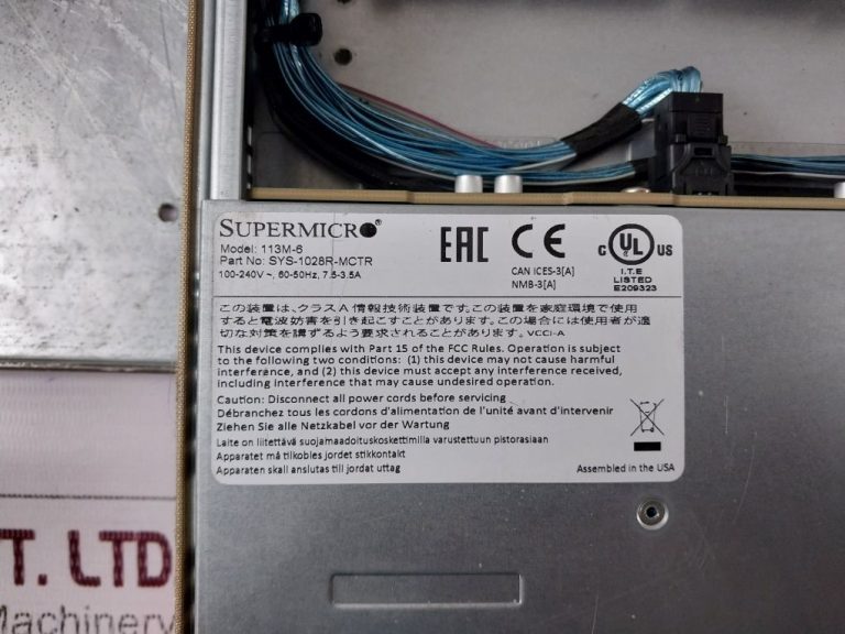 Riverbed Supermicro Sys-1028r-mctr Dual Intel Processor 94v - Aeliya Marine